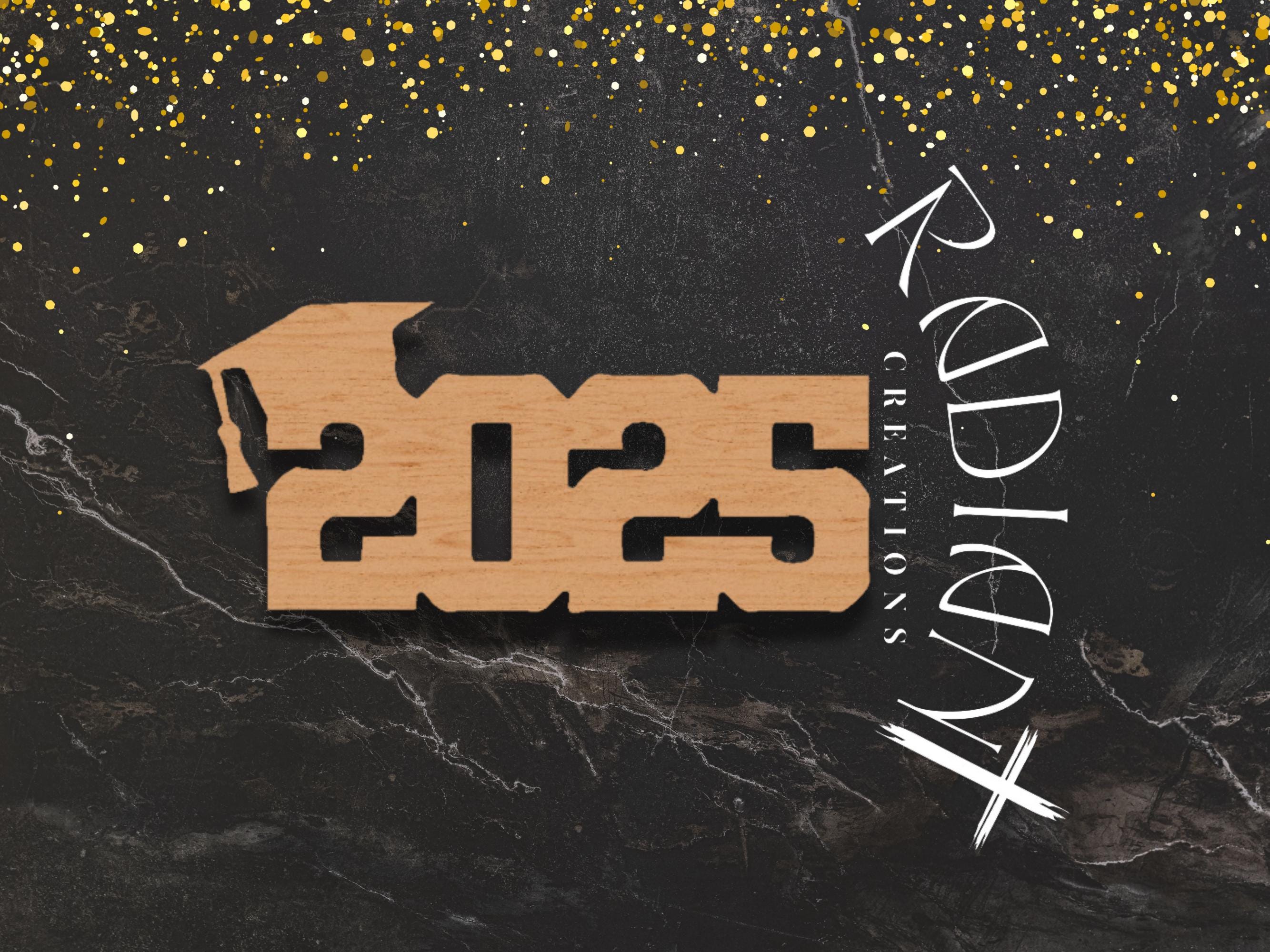 Large Graduation 2025 Wooden Cutout Sign, DIY Grad Party Decoration ...