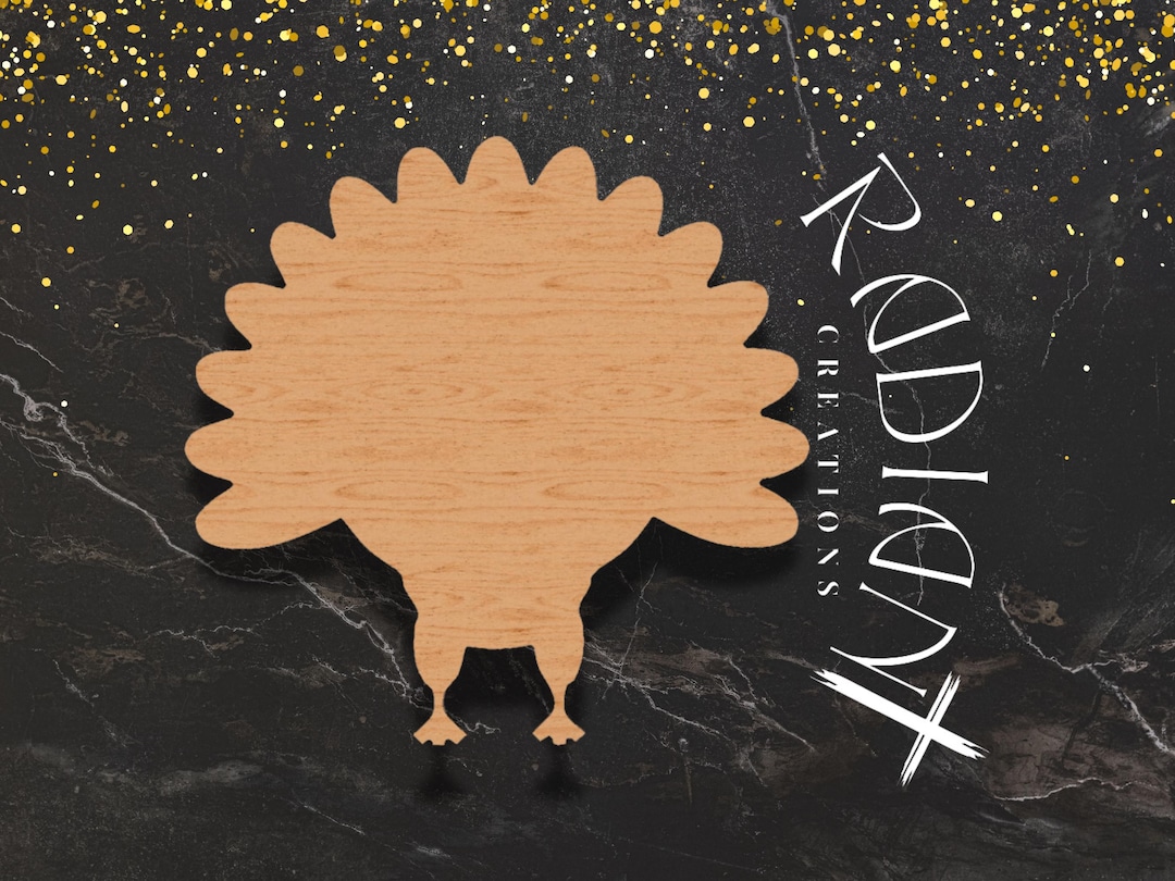 DIY Turkey Cutouts for Door Hangers | Paintable MDF | CNC Cut | 15in ...