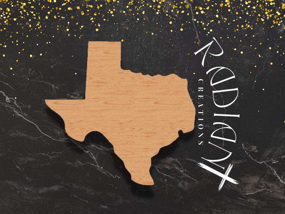 Large Wooden Texas State Cutout for DIY Home Décor, Crafting, Painting ...