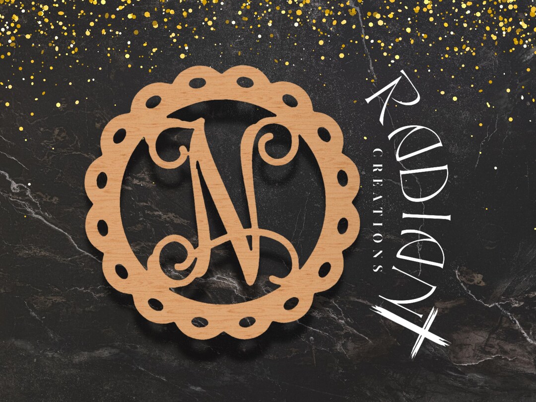 Wooden Letter N Cutout for Door Hangers - Monogram Wall Art - DIY Craft ...