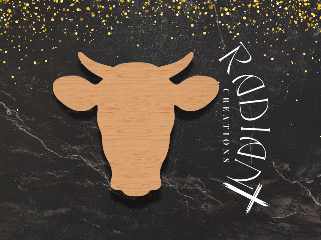 Wooden Cow Cutout for DIY Door Hanger - Farmhouse Decor, Paintable ...