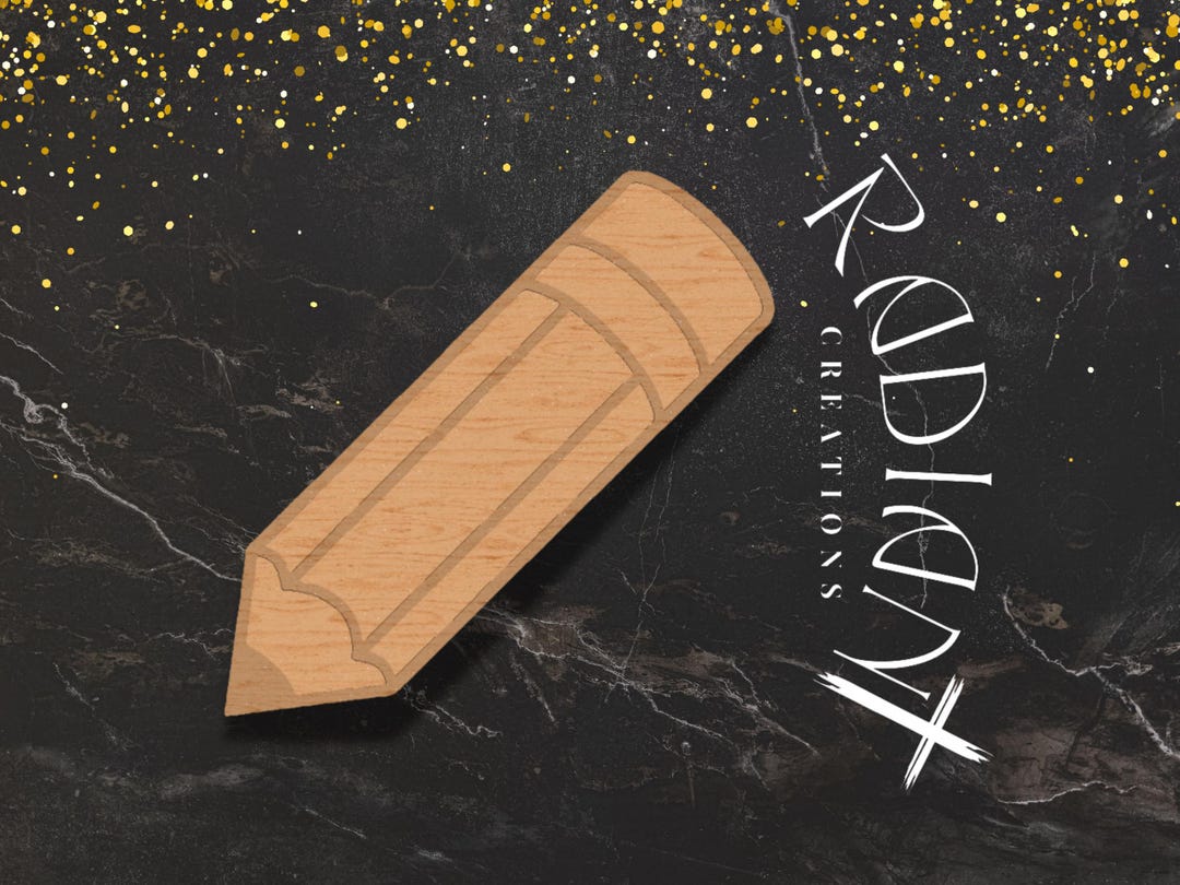 Wooden Pencil Cutout for DIY Door Hanger - Unfinished Wood Pencil Shape ...
