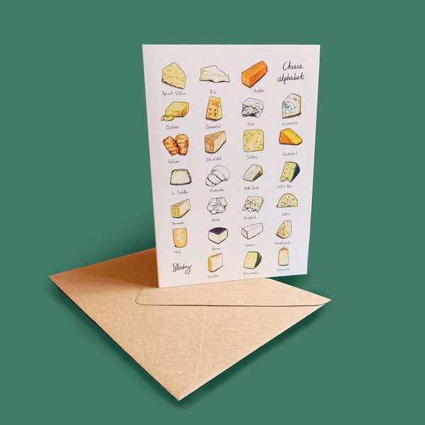 Cheese Birthday Card - Etsy