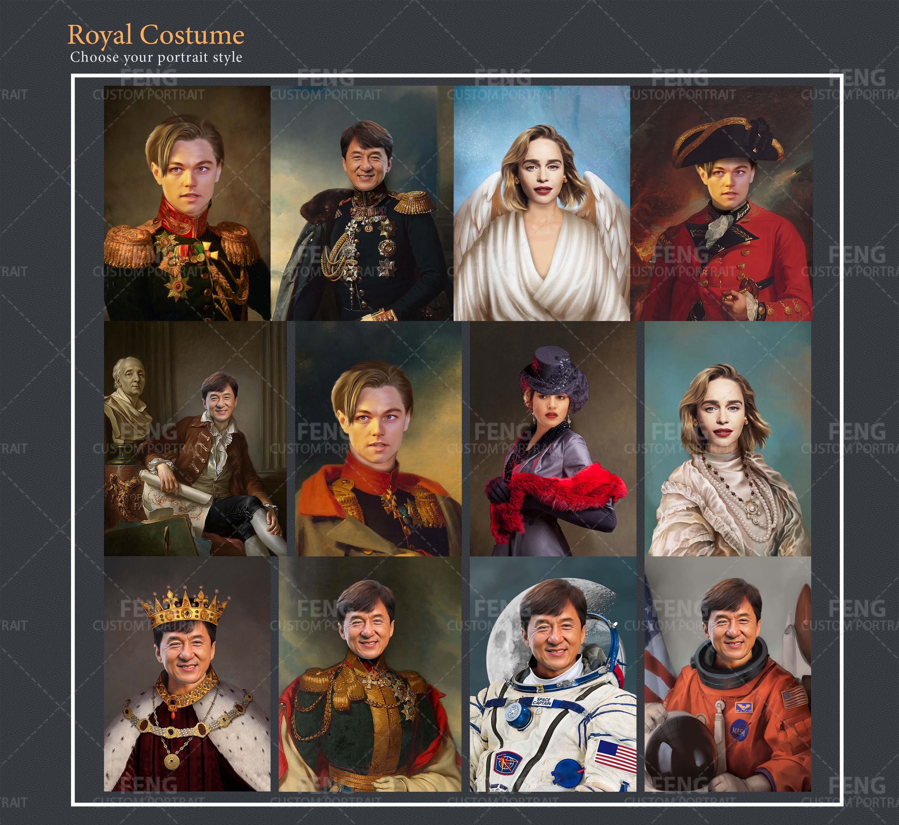 Custom King & Queen Portrait, Renaissance Portrait, Custom Royal ...