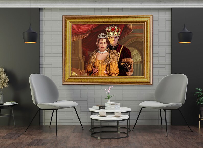 Custom King & Queen Portrait, Renaissance Portrait, Custom Royal ...
