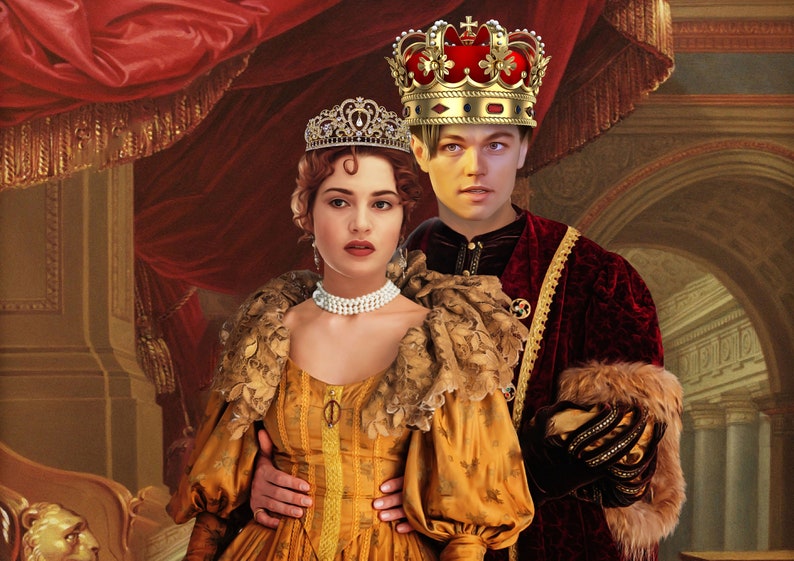 Custom King & Queen Portrait, Renaissance Portrait, Custom Royal ...