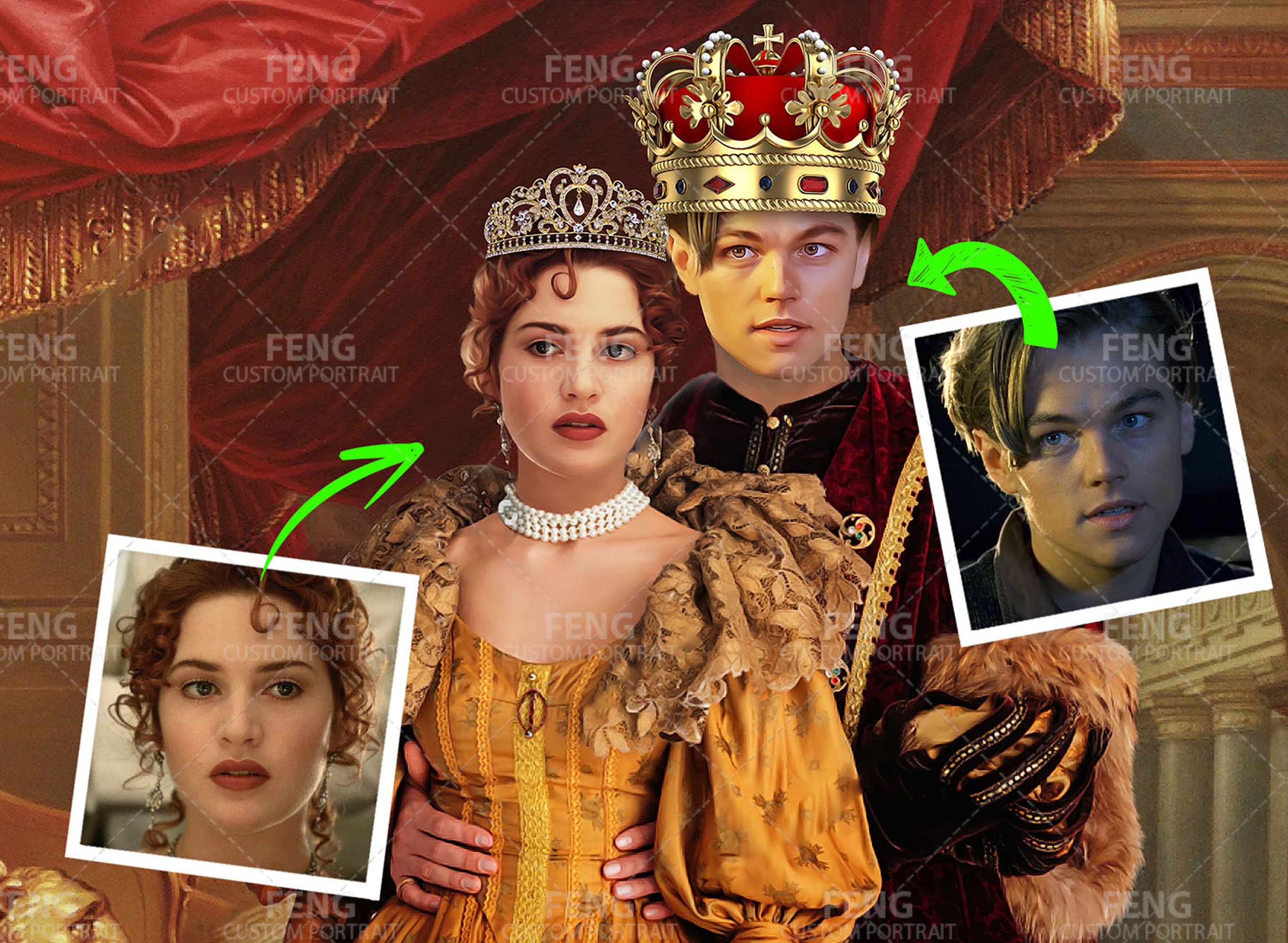 Digital Prints Renaissance Portraits King Portrait Queen Portrait ...