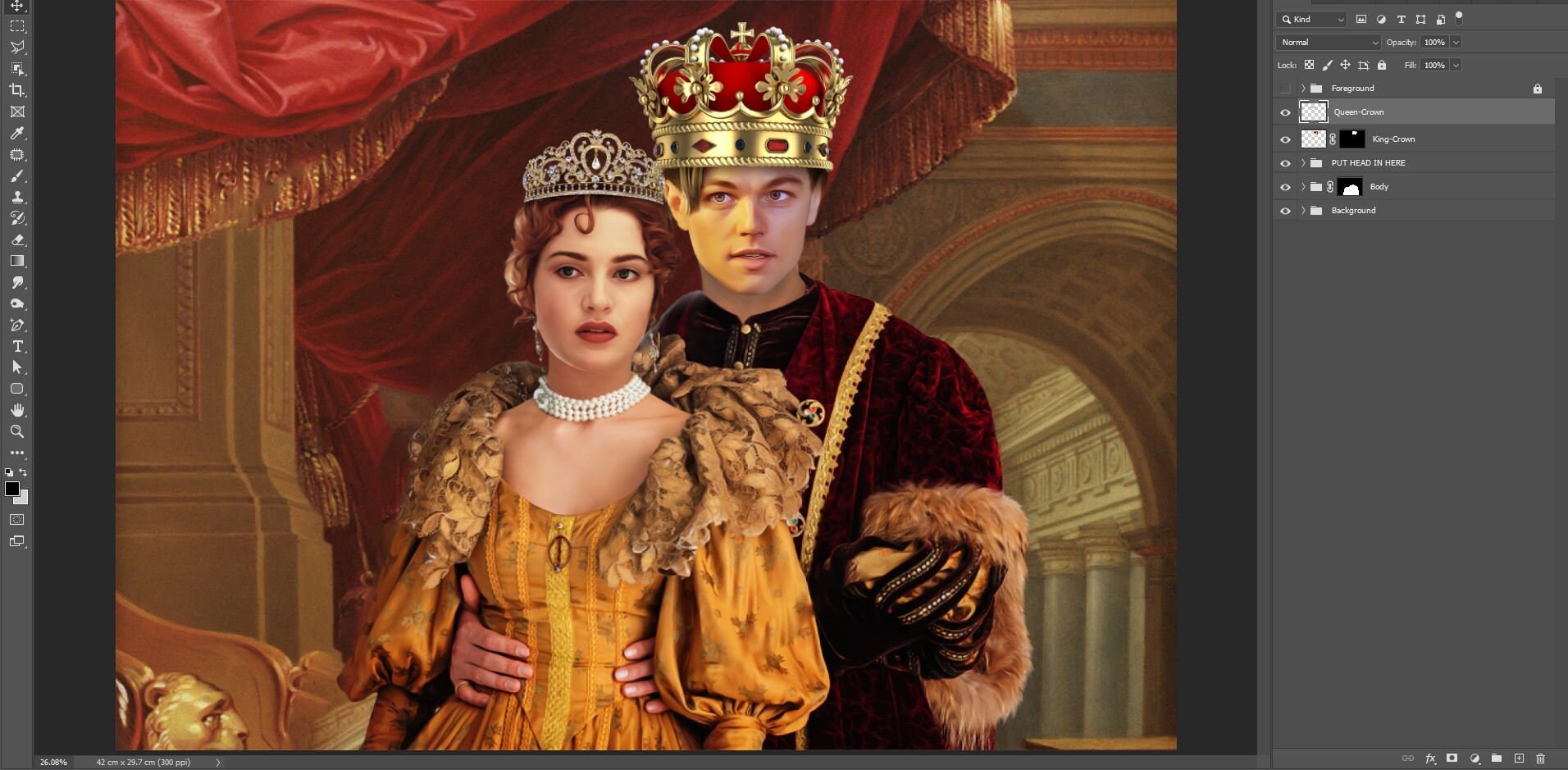 Custom King & Queen Portrait, Renaissance Portrait, Custom Royal ...