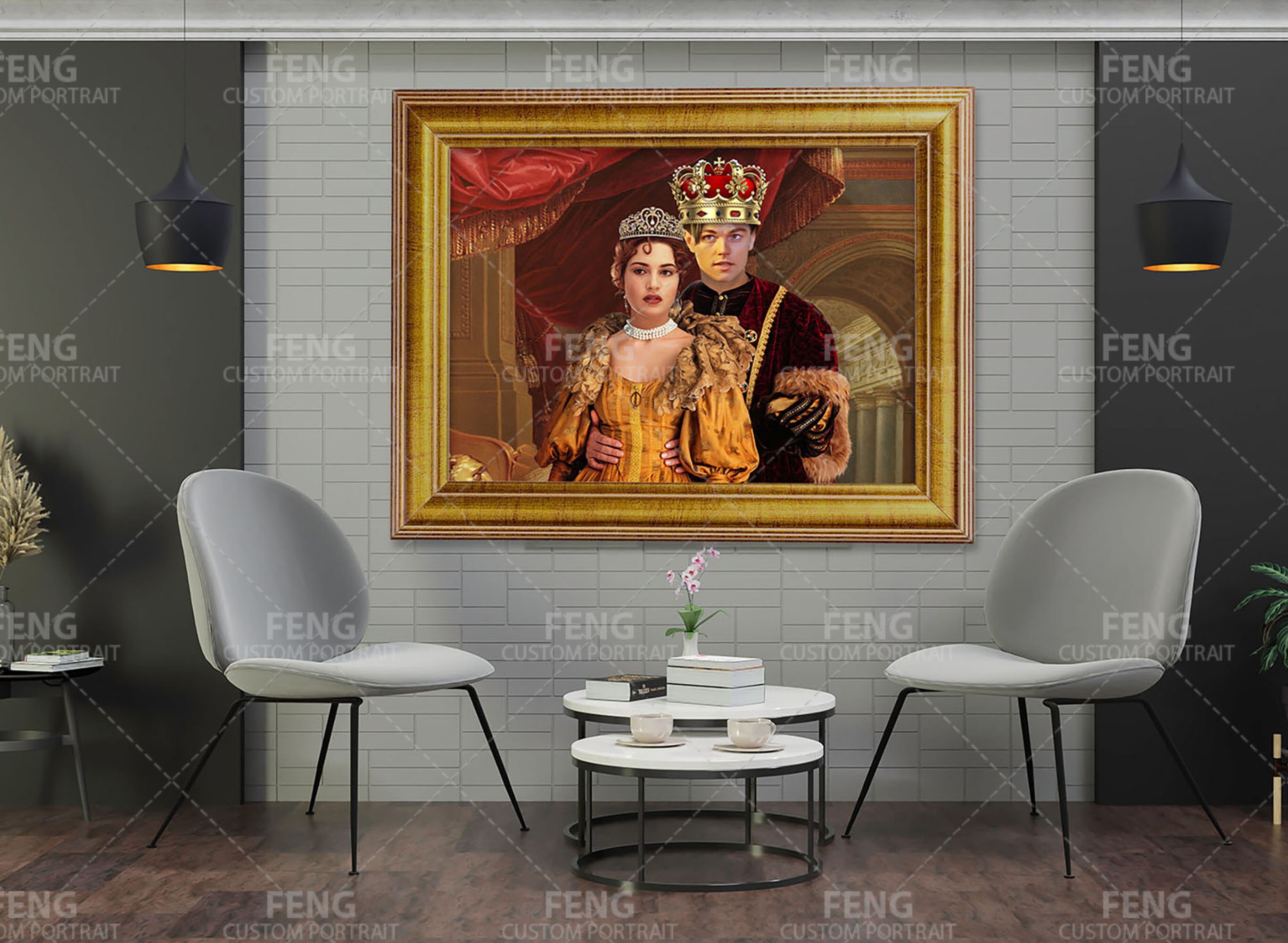 Custom King & Queen Portrait Renaissance Portrait Custom | Etsy