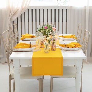 Yellow Cocktail Napkins - 18"x18"/45x45 Cm - Handmade Family Event ...