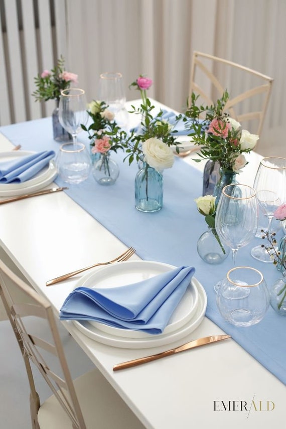 Light Blue Table Centerpieces