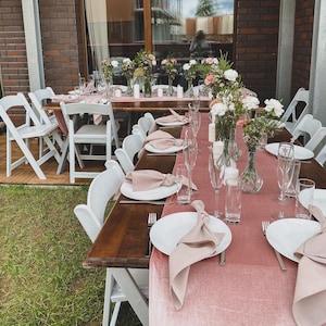 COFFEE TABLE RUNNER - Dusty Rose Runner - Handmade Dusty Rose Velvet ...