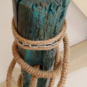 Wooden Hanging Lamp in a Rustic Style, on Chains With Decorative Edison ...