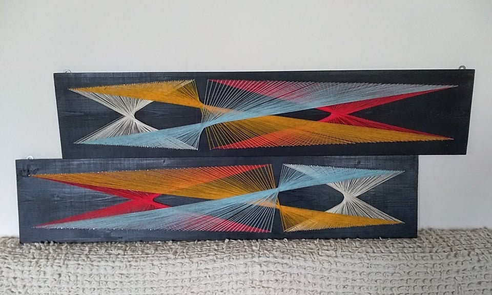 Set of 2 Handmade 3D String Art - Etsy