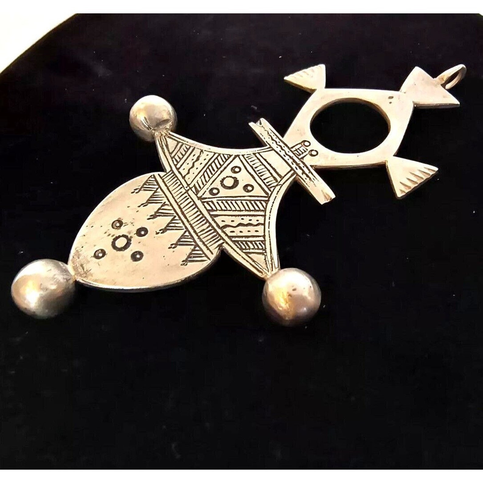 Vintage Tuareg Iferouane African Cross Pendant, Ethnic Nomad Cross, EUC ...