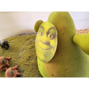 Shrek Homemade Art Piece, Primates at the Swamp, Gag Gift, Shrek Fan ...