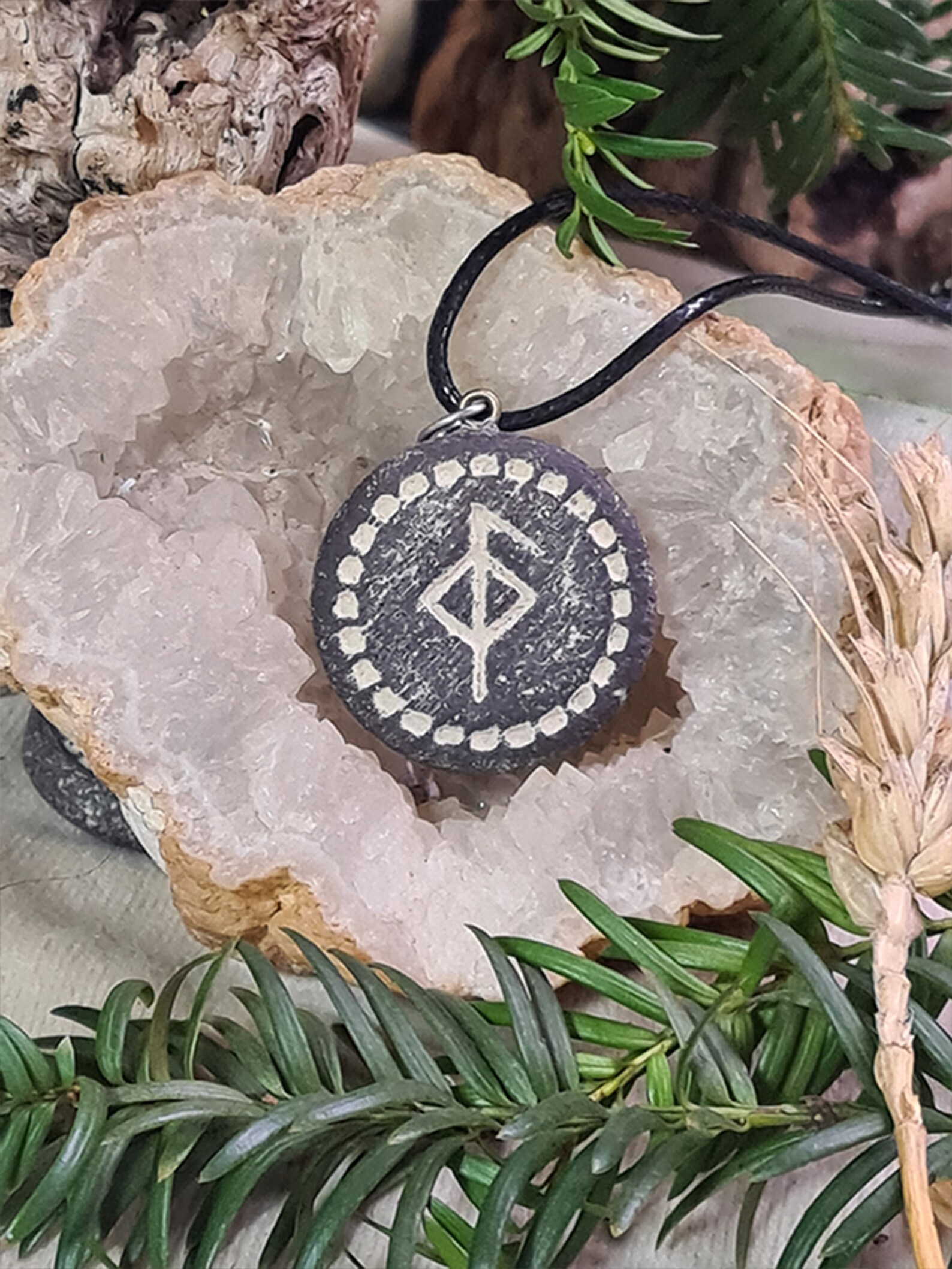 Bind Rune Pendant Rune Healthrune Protection Necklaceviking - Etsy