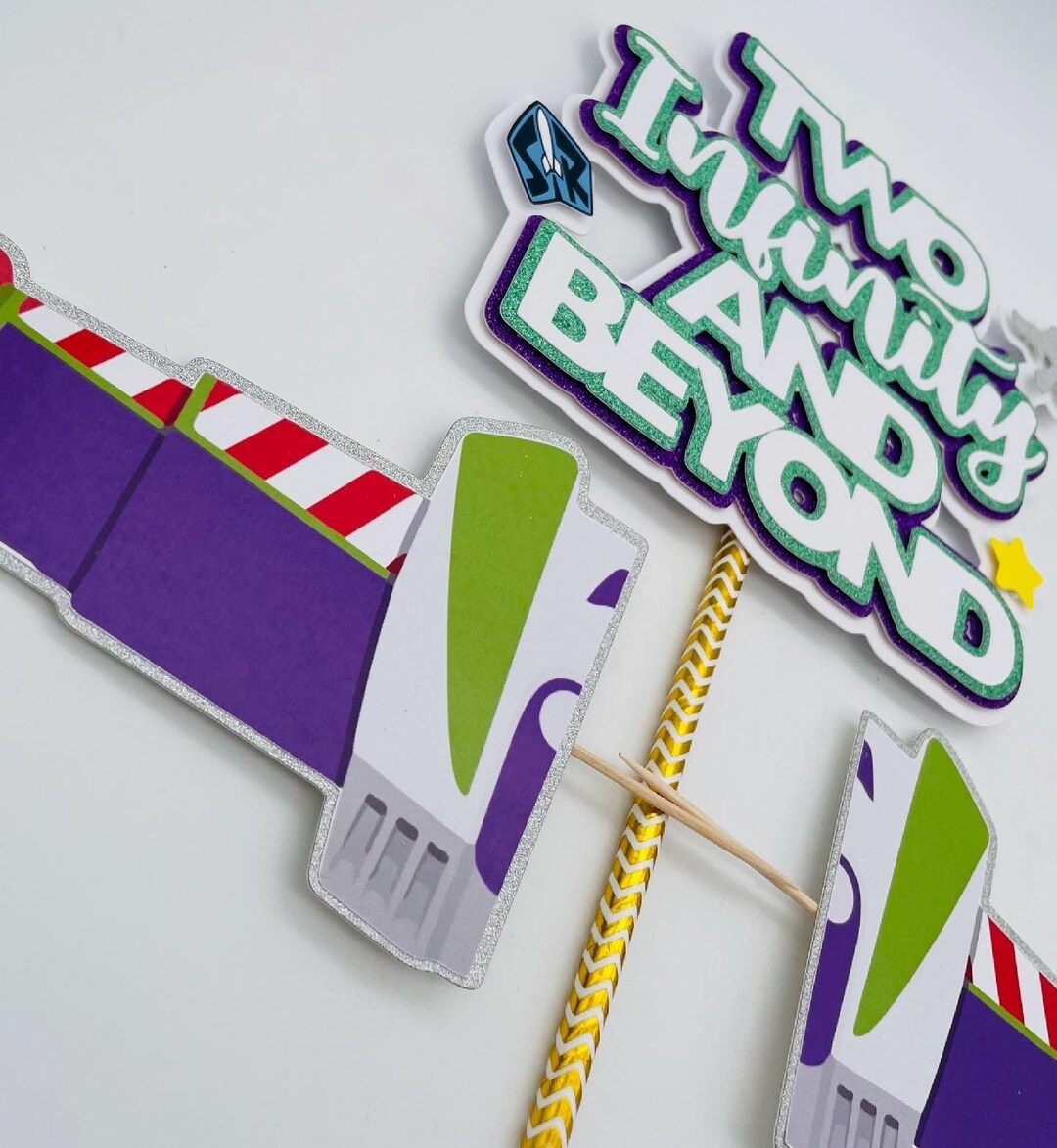 Two Infinity and Beyond Birthday Cake Topper, Custom Toy Story Cake ...