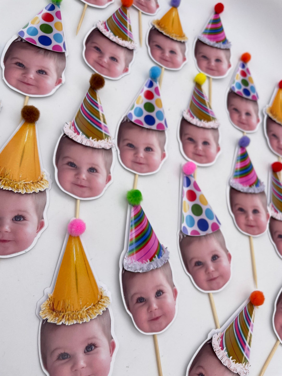 Personalised Cupcake Topper With Personalised Photo, Cupcake Topper ...