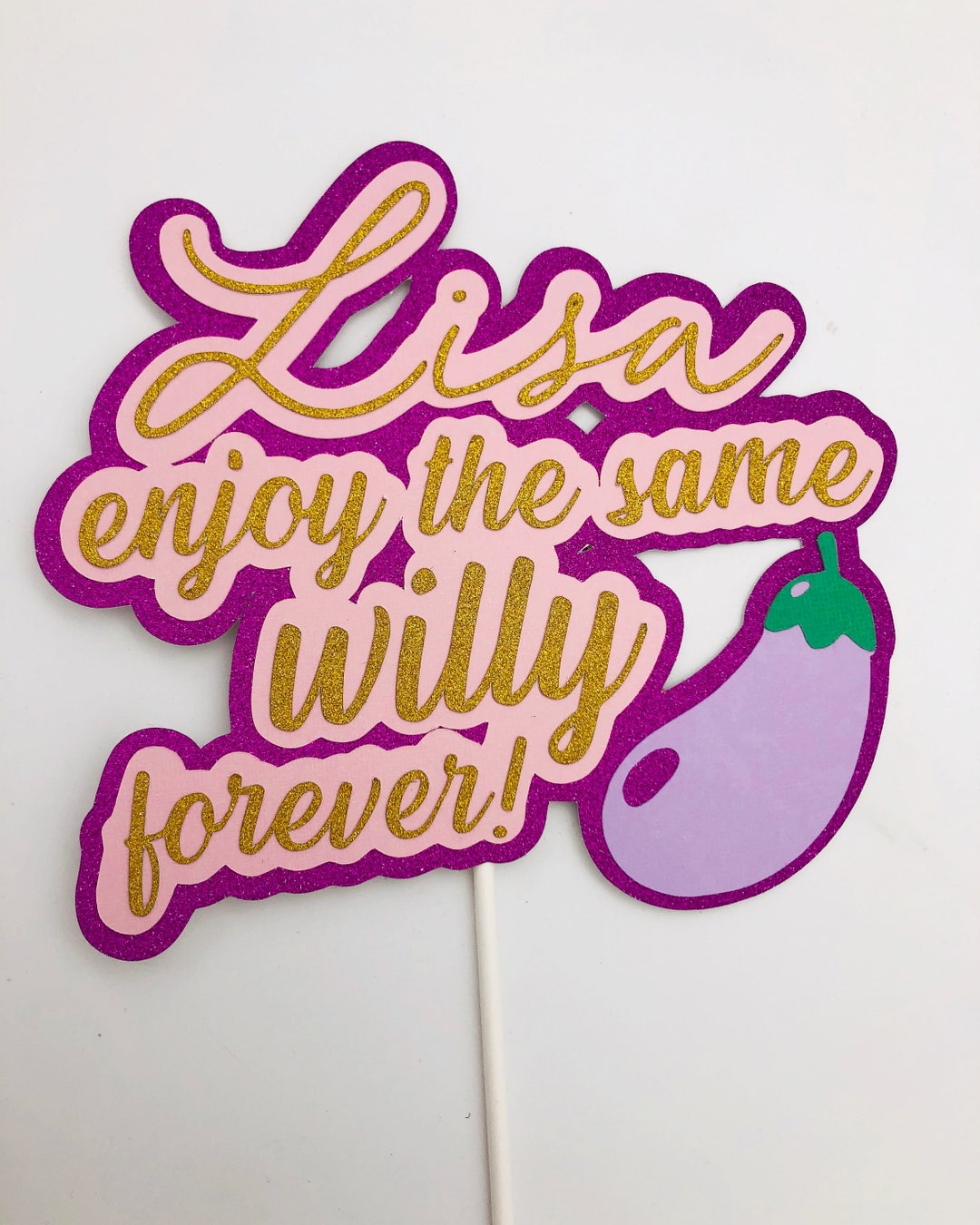 Same Willy Cake Topper, Cake Willy Forever, Hen Do Cake Topper, Hen Do ...