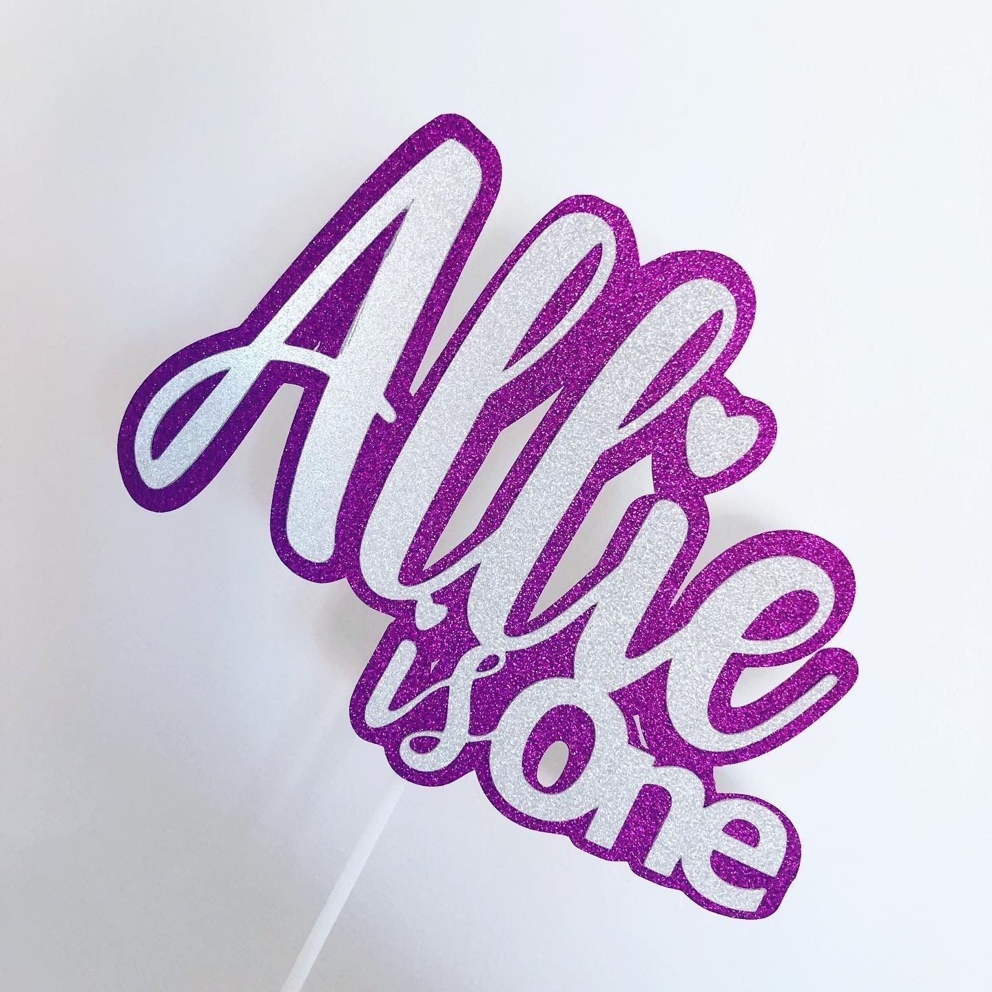 Glitter Cake Topper Birthday Cake Topper Personalised Cake - Etsy UK