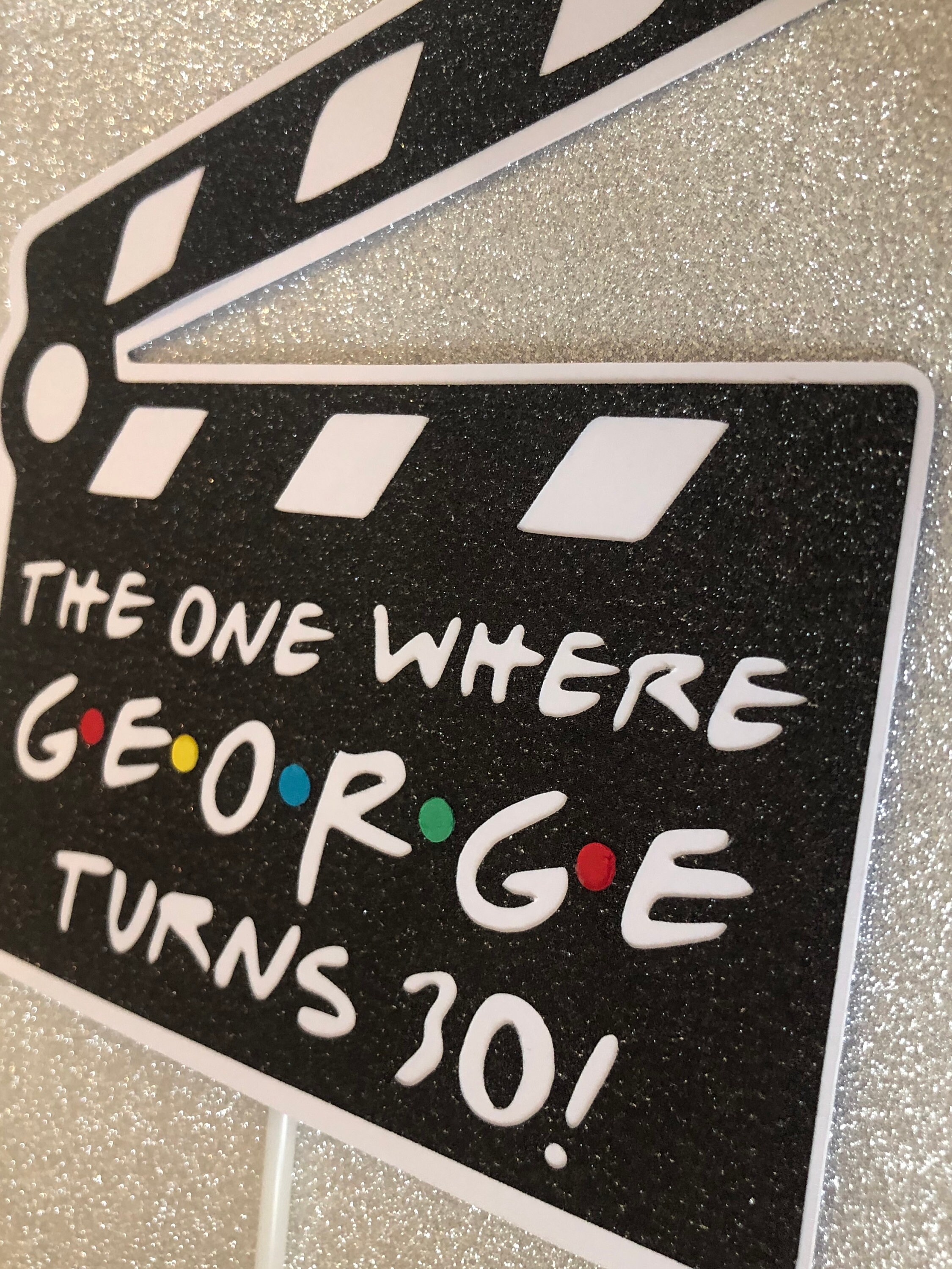 Friends Cake Topper Friends TV Show Gift Glitter Cake Topper - Etsy UK