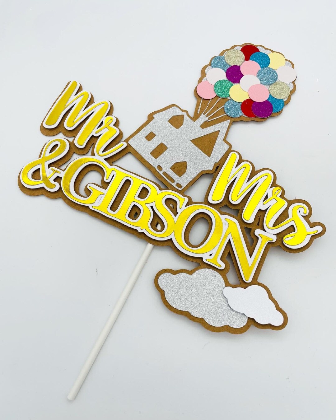 Pixar up Wedding Cake Topper, Wedding Cake Decor, up House Decorations ...