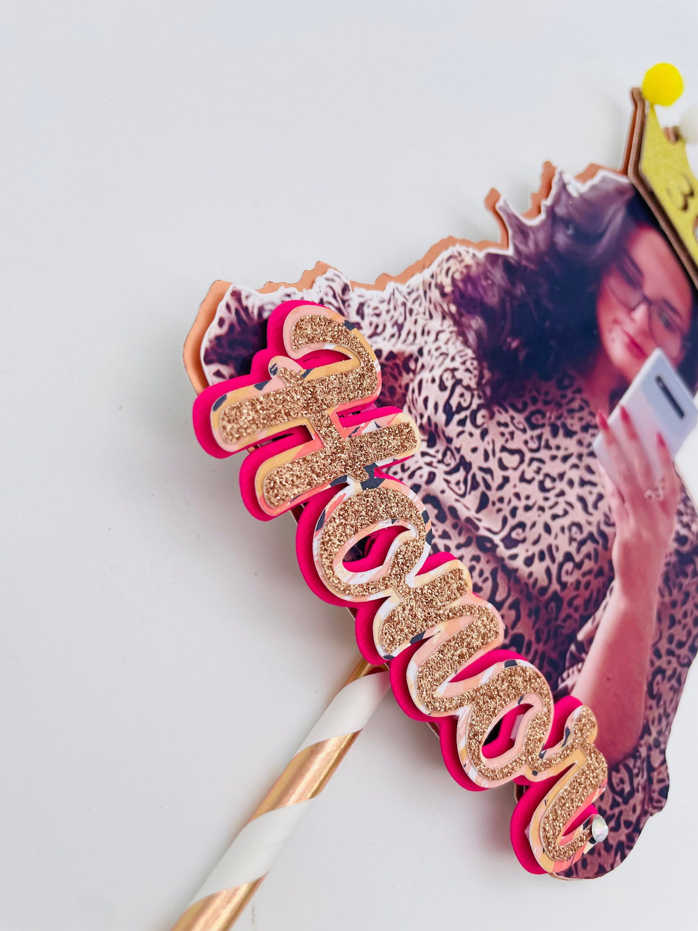 Personalised Photo Cake Topper Cake Topper With Face Picture | Etsy