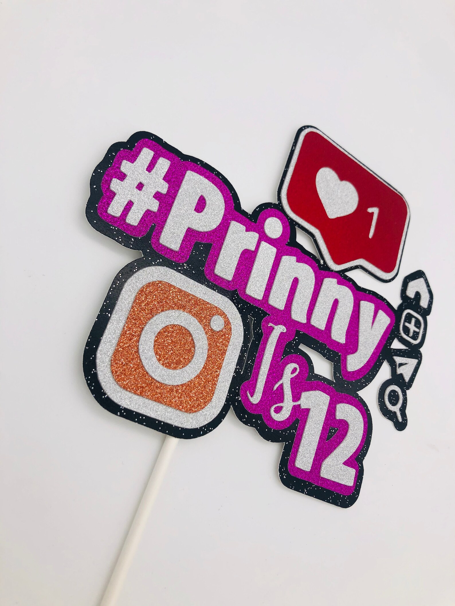 Instagram Cake Topper Social media gift Custom Cake Topper | Etsy