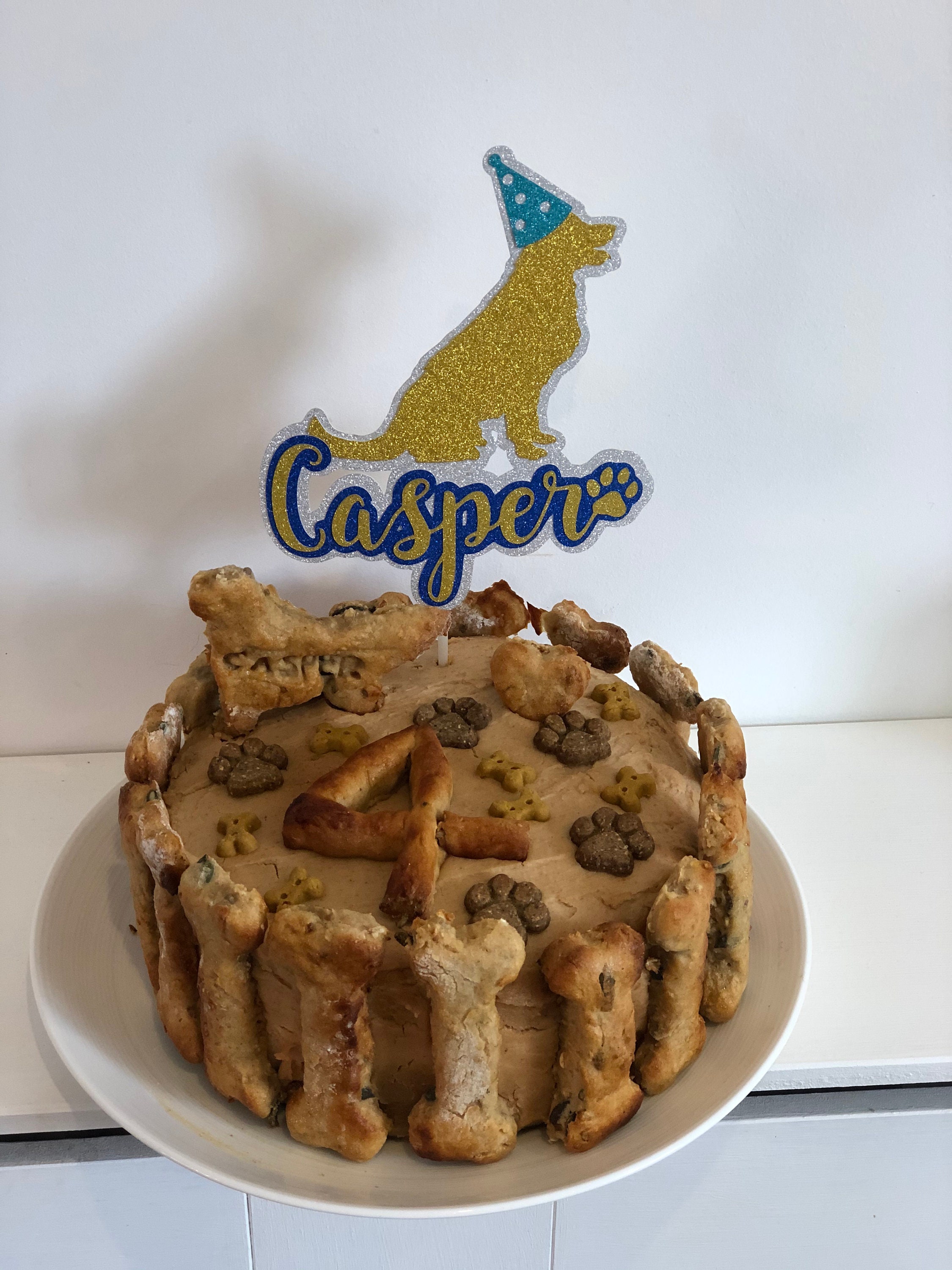 Topper de pastel de perro personalizado topper de pastel de | Etsy