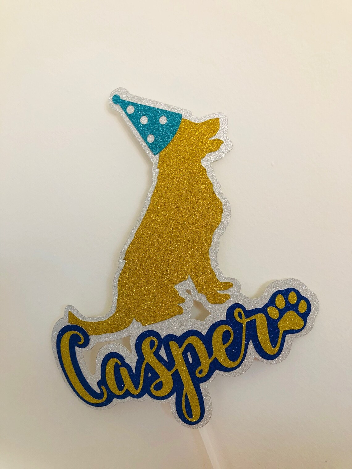 Topper de pastel de perro personalizado topper de pastel de | Etsy