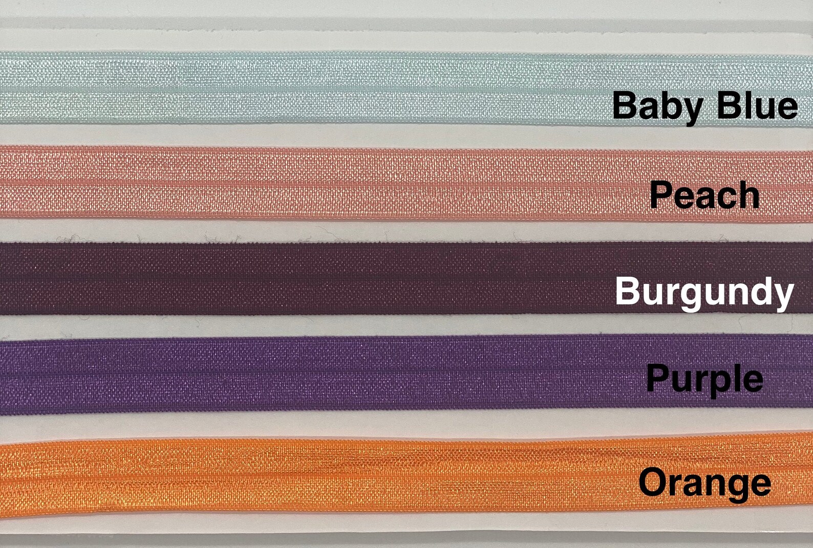 5/8 Fold Over Elastic 10 Yards Shiny Elastic Good - Etsy