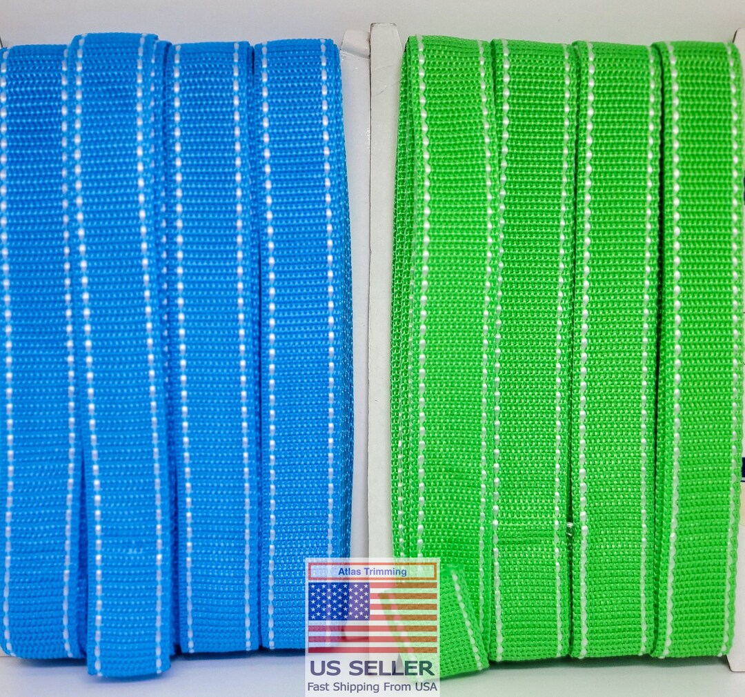 1" Webbing by the Yard - 1 Inch Webbing by the Yard With Stitch Design ...