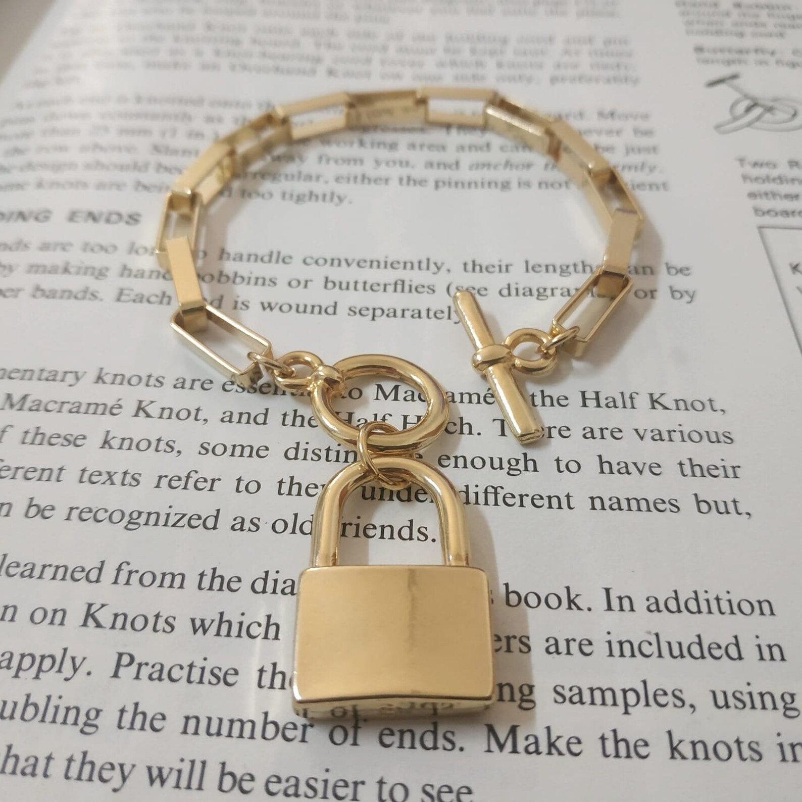 Trendy Lock Bracelet Gold Chain Bracelet - Etsy