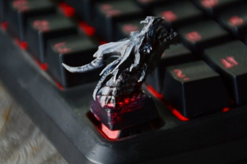 Elder Scrolls V Skyrim Artisan Keycaps Handmade Keycap - Etsy