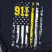 Dispatcher Shirt 911 Distressed USA Flag Dispatcher Gift Thin Yellow ...