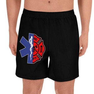 EMT Firefighter Shorts Firefighter EMT Men's Shorts Firefighter Gift ...