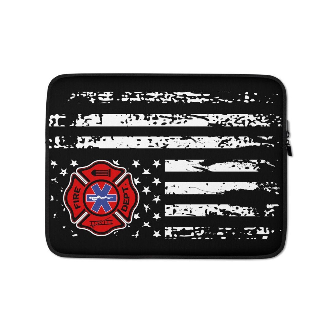 Firefighter EMT Laptop Sleeve Emt Firefighter Laptop Case Firefighter ...