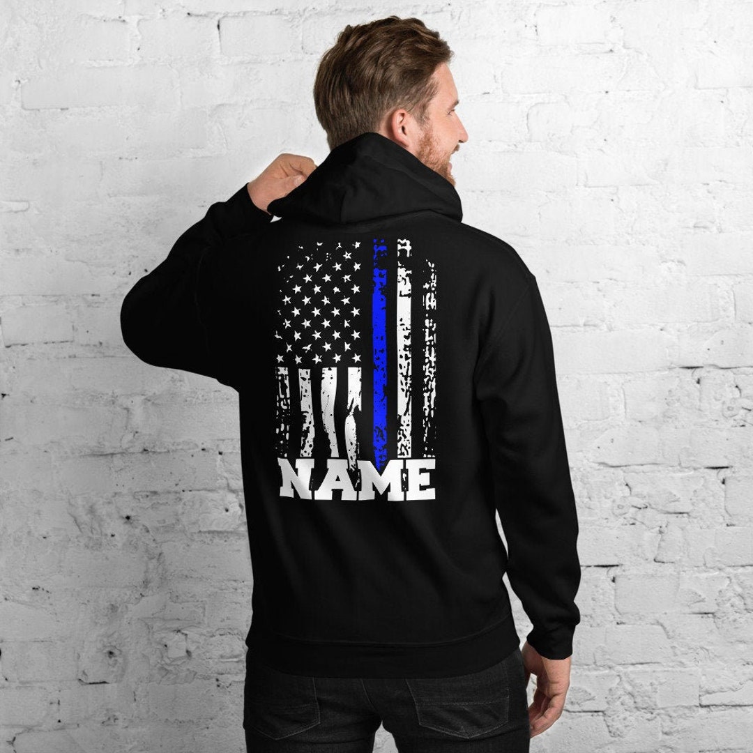 Personalized Police Hoodie Customizable Police Officer Name Hoodie ...