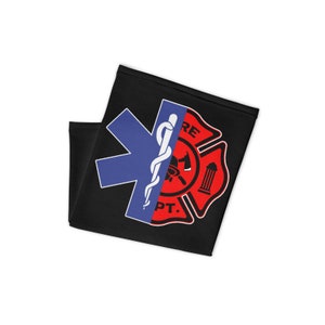 EMT Firefighter Face Shield Firefighter EMT Bandana Firefighter Face ...