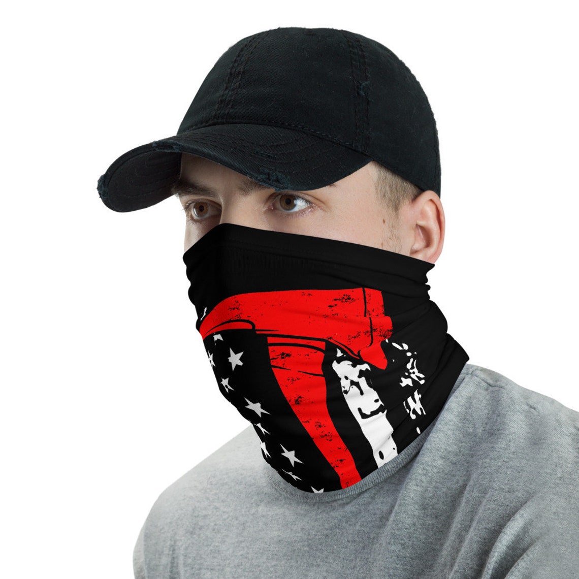 Firefighter Face Shield Firefighter Bandana Firefighter Face - Etsy