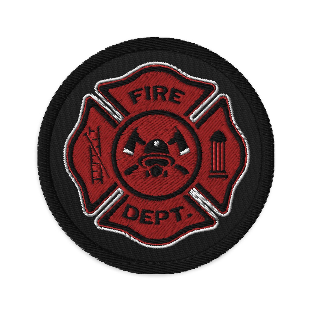 Firefighter Patch Fire Department Patch Firefighting Maltese Cross ...