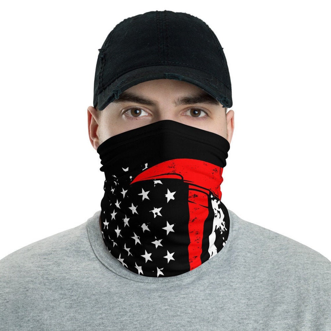 Firefighter Face Shield Firefighter Bandana Firefighter Face - Etsy
