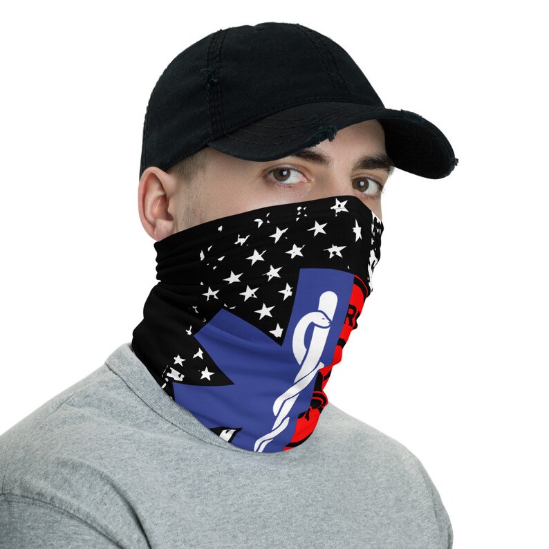 Emt Firefighter Face Shield Firefighter EMT Bandana - Etsy