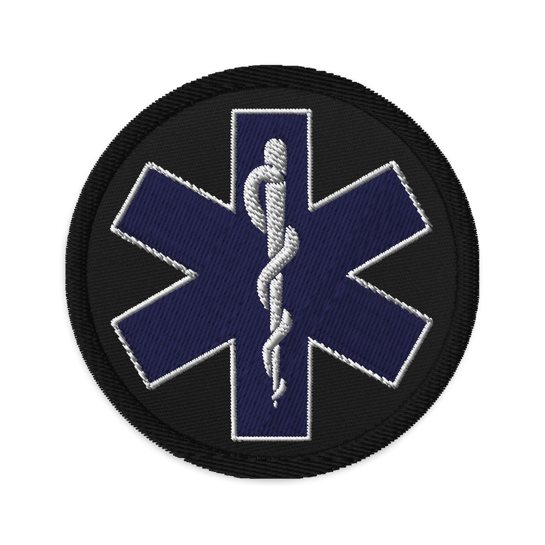 EMT Patch EMS Patch Paramedic Embroidered Patch Star of Life - Etsy