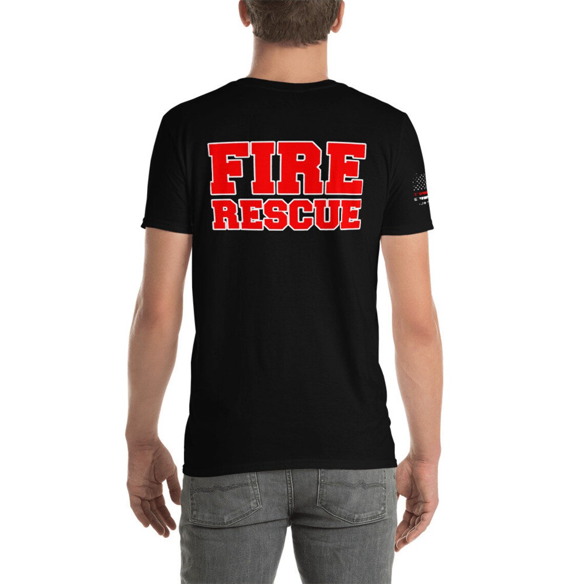 Firefighter Shirt Fire Rescue Outfit Fire Service Tshirt Thin Red Line ...