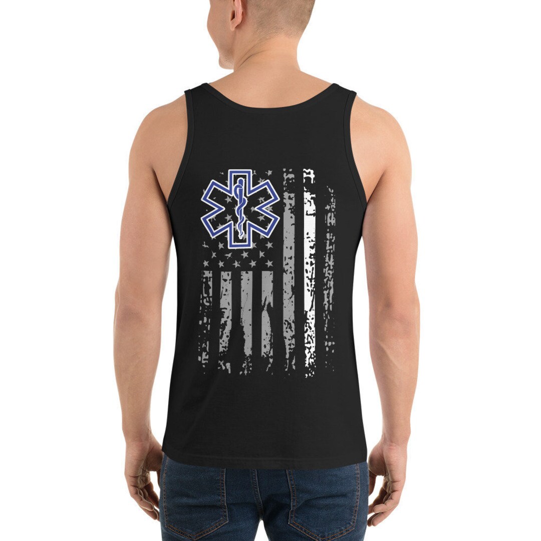 Emt Tank Top Ems Tank Emt Gift Emergency Medical Service American Flag ...