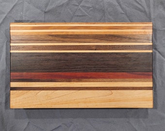 Face Grain Wood Cutting Board Made With Multiple Woods. - Etsy