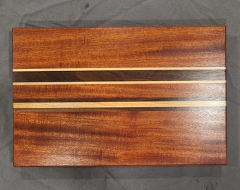 Face Grain Wood Cutting Board Made With Multiple Woods. - Etsy