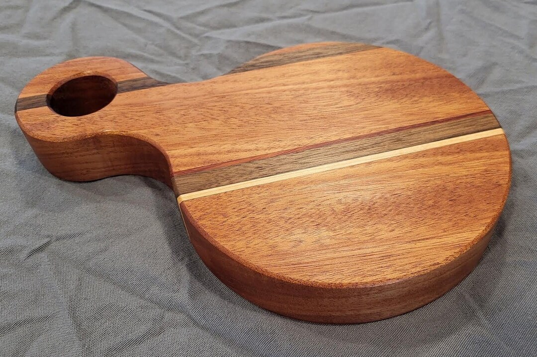 Circular Wood Charcuterie Board With Hanging Handle - Etsy